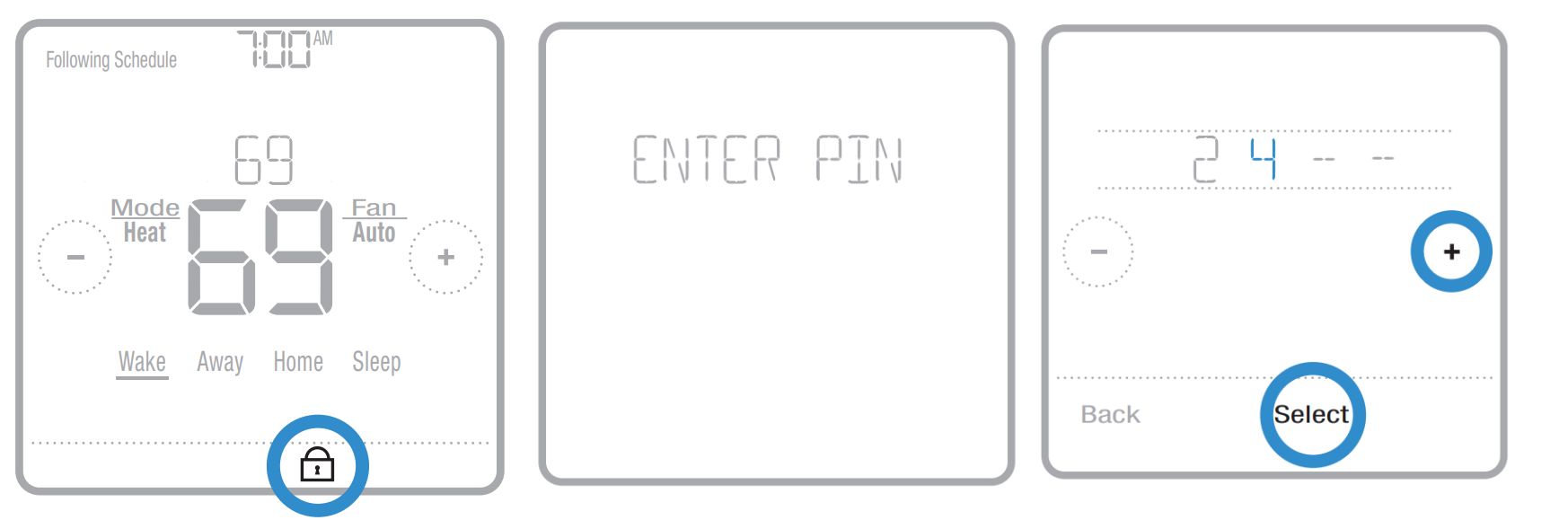 How to Unlock a Honeywell Thermostat - Pro Series & 8000 Series